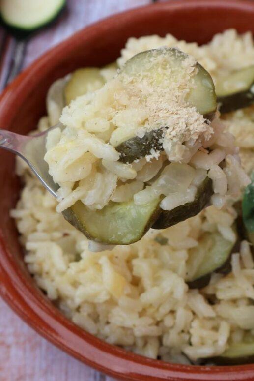 Zucchini-Risotto – einfaches veganes Rezept